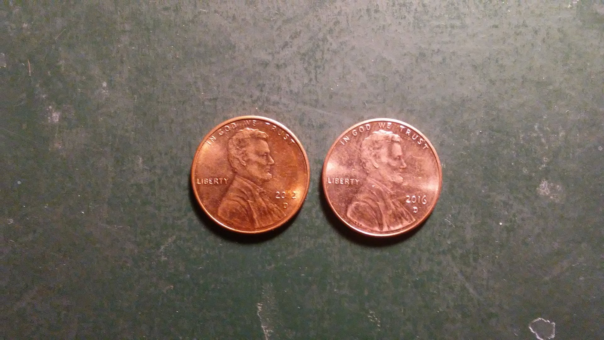 Strange Color 2012 D Penny Coin Talk