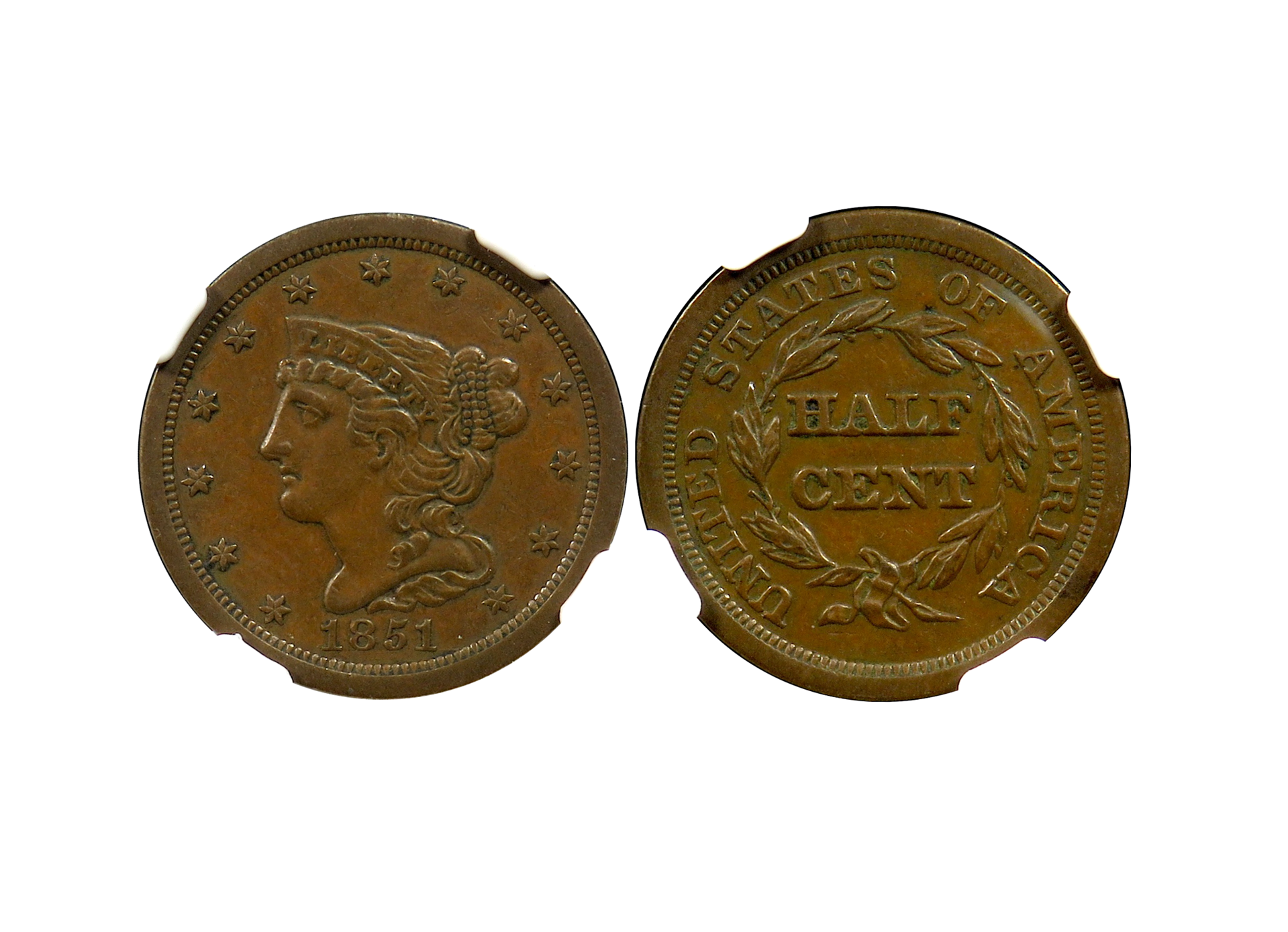 GTG 1851 Half Cent Coin Talk