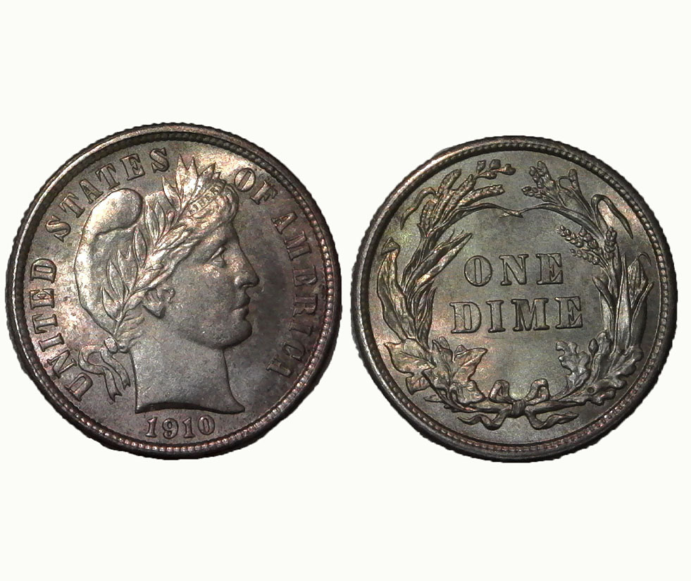 1910 Barber Dime Uncirculated Coin Talk