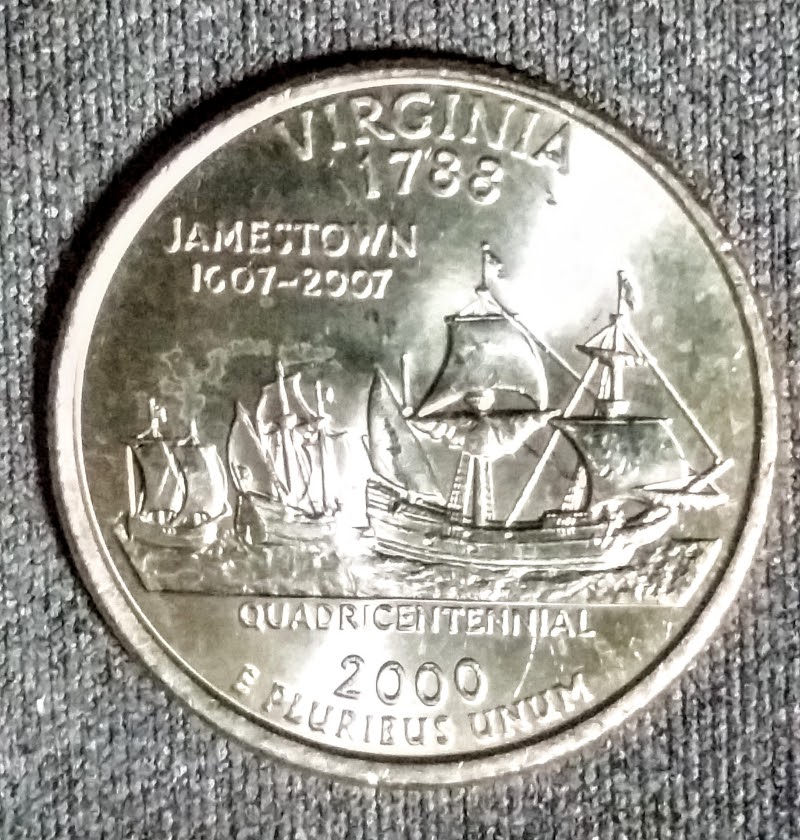 2000 P Virginia State Quarter Machine Doubling? | Coin Talk