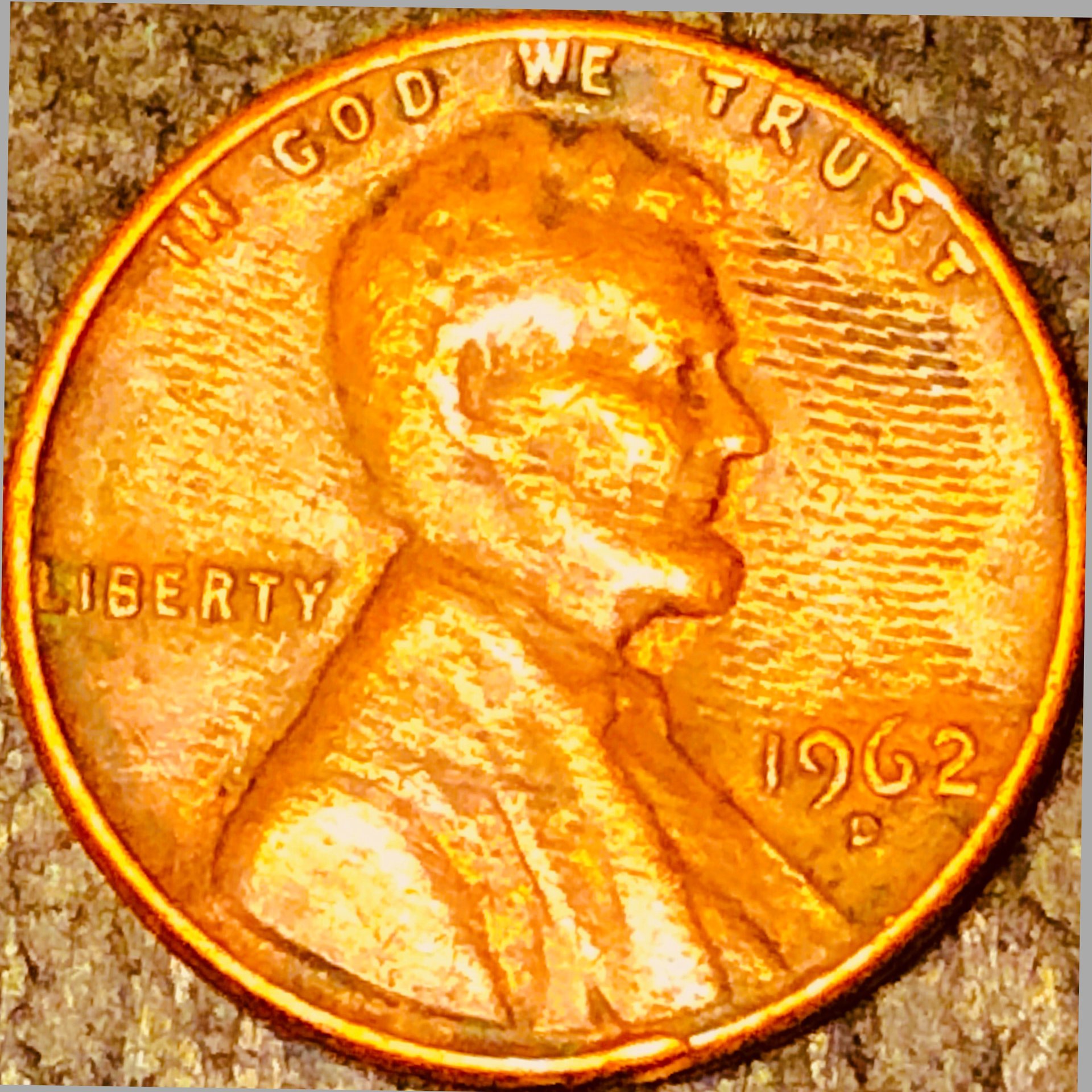 1962 D Penny Struck Through Coin Talk