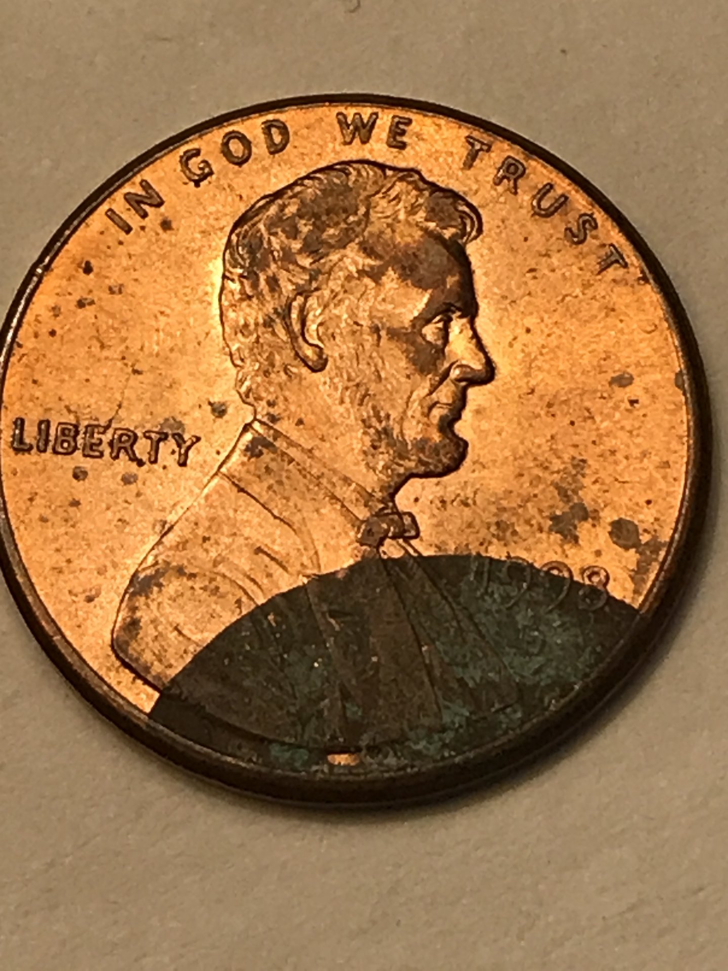 Weird 1998D penny | Coin Talk