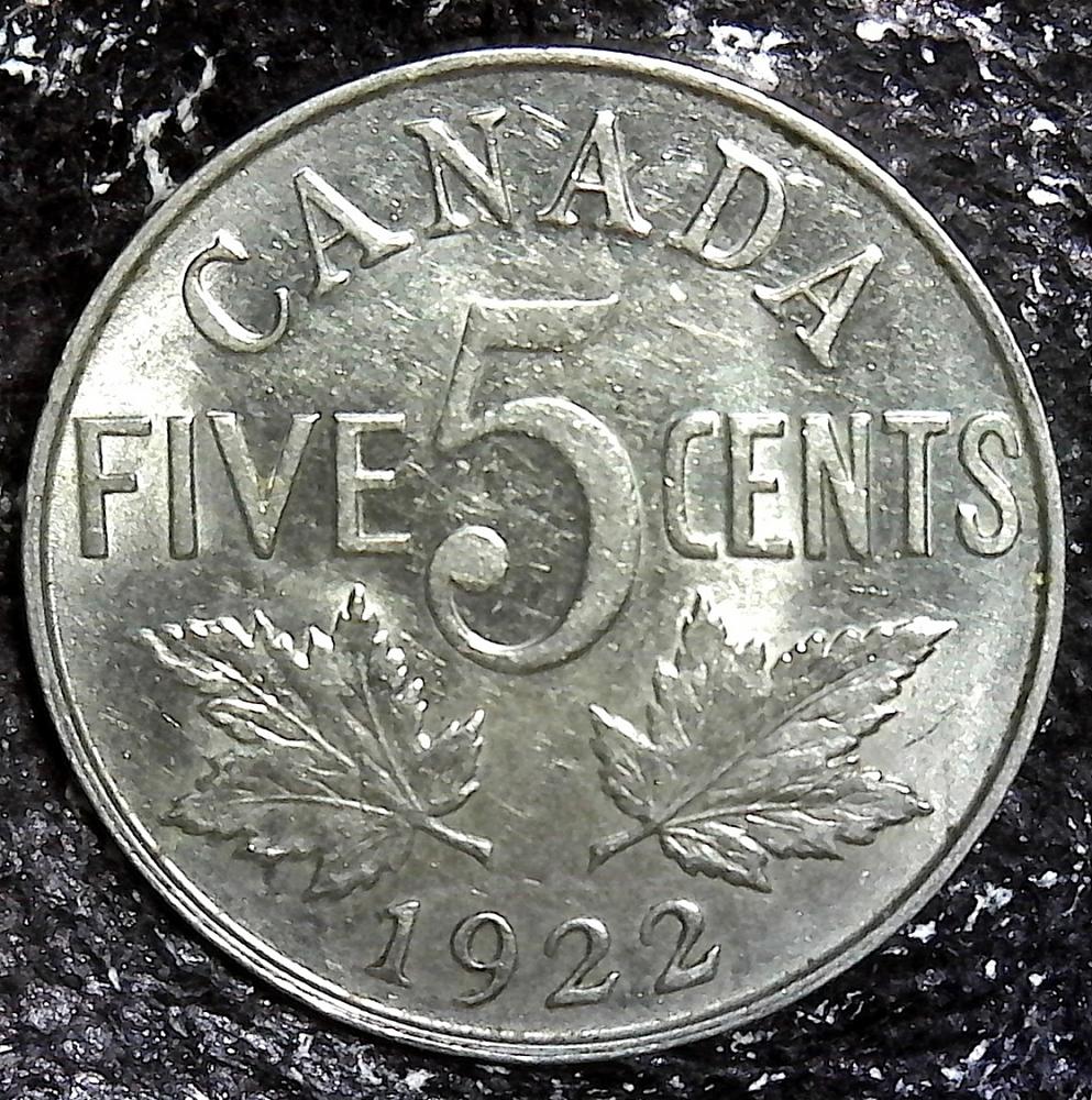1922 Canadian Nickel Far Rim Coin Talk
